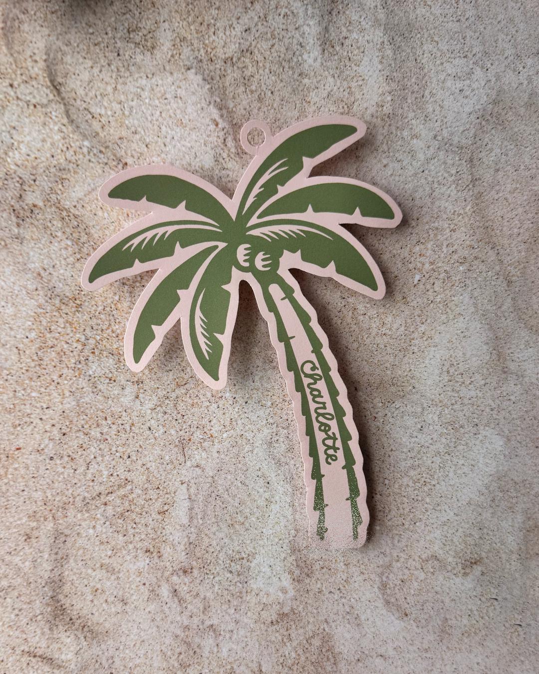Personalized Palm Tree Bridesmaid Name Tag: Bachelorette Party Favor ...