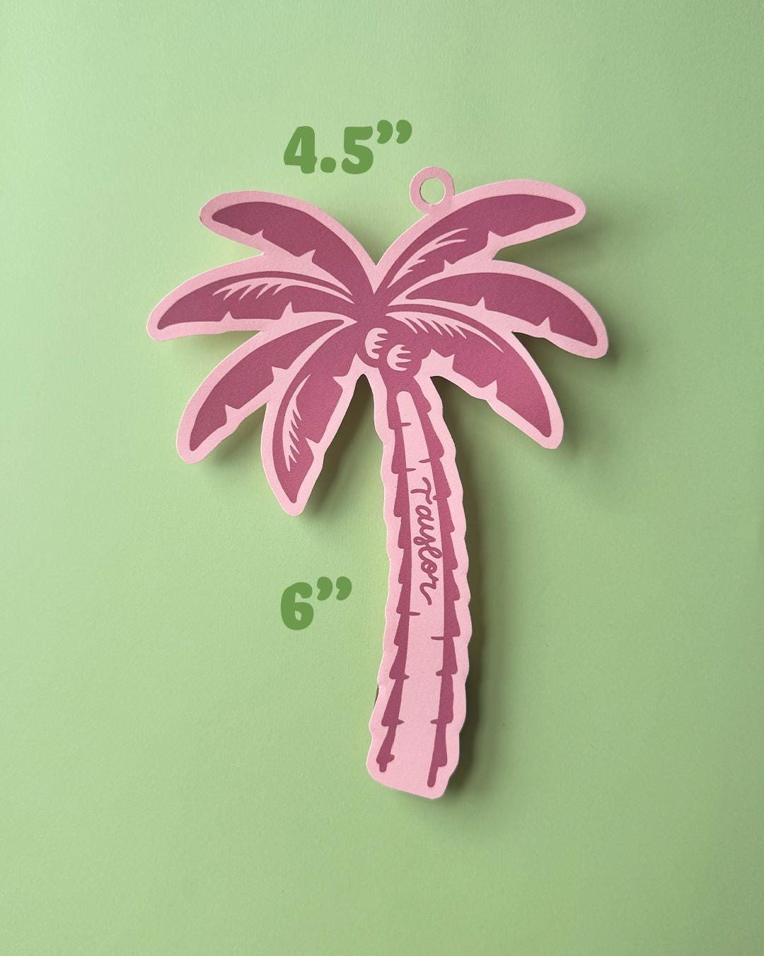 Personalized Palm Tree Bridesmaid Name Tag: Bachelorette Party Favor ...