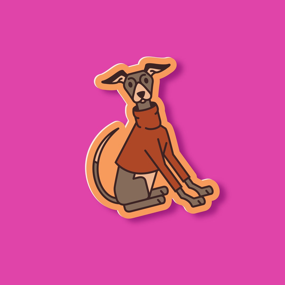 Iggy Italian Greyhound Vinyl Sticker, Dog Lover Gift - Etsy
