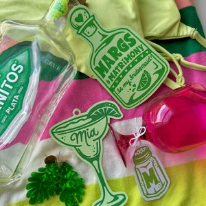 Margs & Matrimony, Bridesmaid Name Tag, Gift Tag, Bachelorette Proposal ...