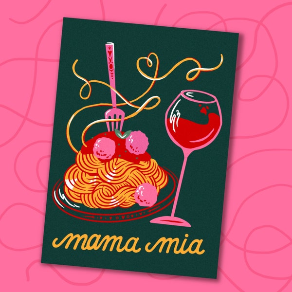 Momma Mia Card - Etsy