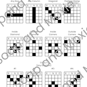 BINGO Layout Guide Handouts or Virtual Sendout - Etsy