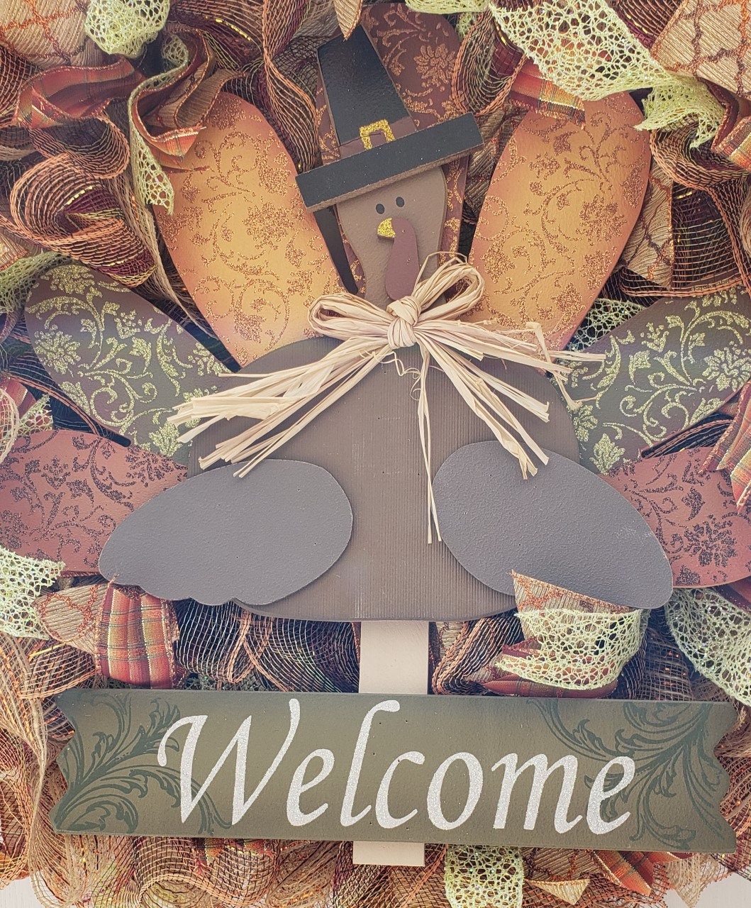 Gobble Gobble Turkey Thanksgiving Fall Orange Green - Etsy