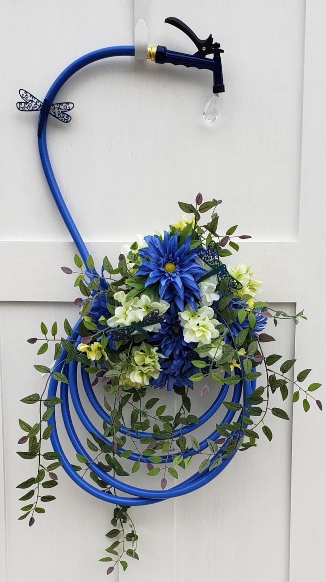 Blue Garden Hose Wall Hanger - Etsy