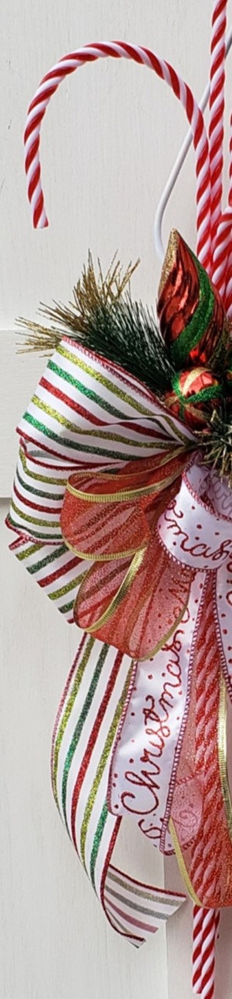 Candy Cane Door Hanger Christmas Door Decor Holiday Decor - Etsy