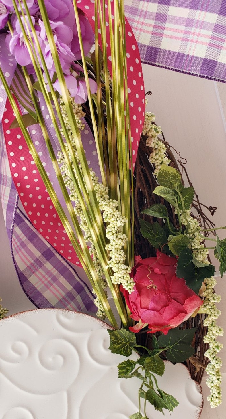 Bunny Greenery Peonies Easter Spring Foliage Pinks - Etsy