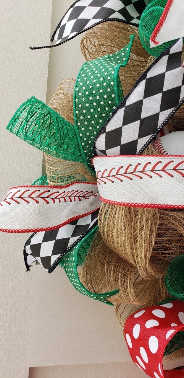 Home Run, Baseball, Threads, Sign, Red, Green, Black, White, Spring ...