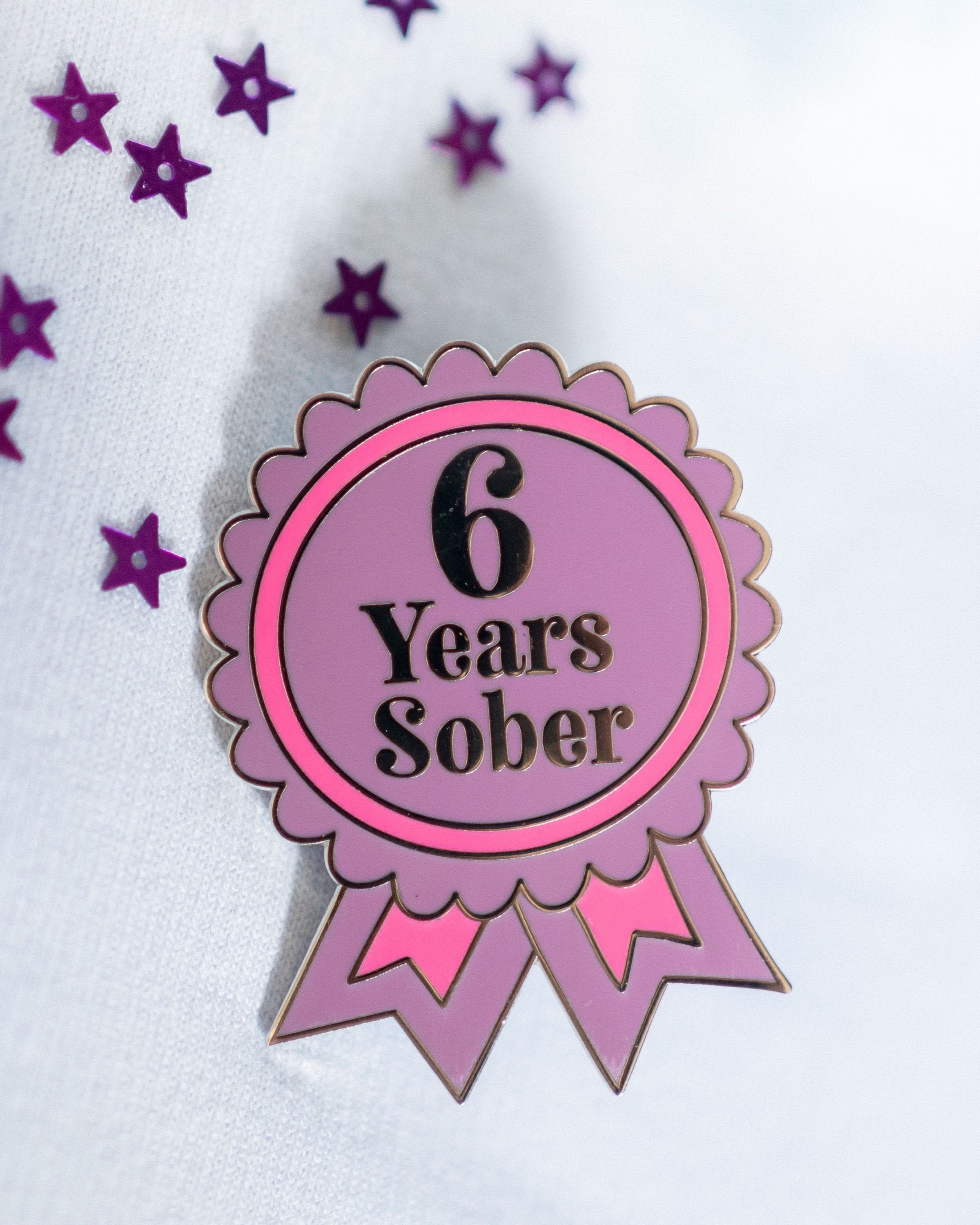 6 Years Sober by Sober Girl Society Pin - Etsy