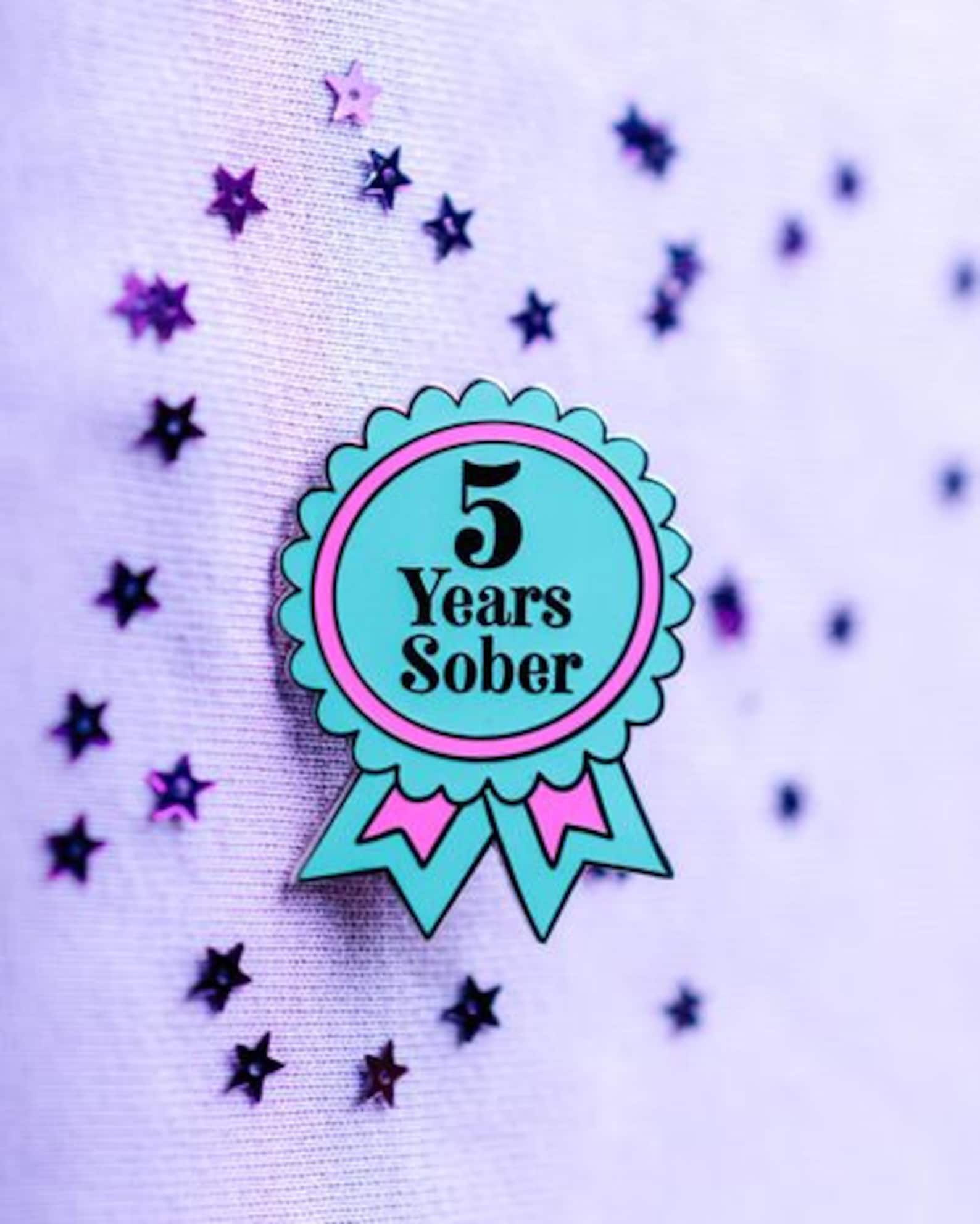 Sober Girl Society 5 Years Sober Pin | Etsy
