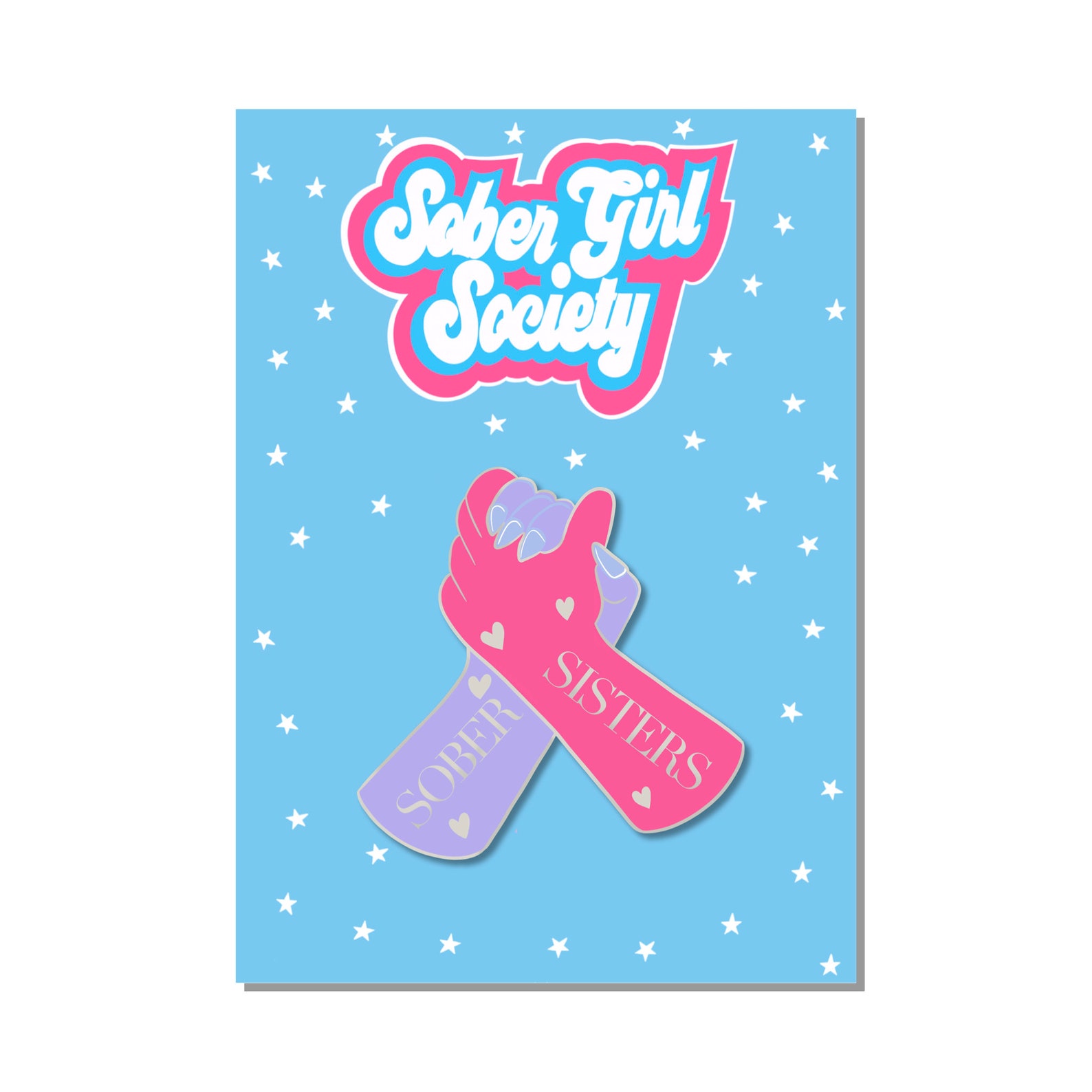 Sober Sisters Pin Badge by Sober Girl Society - Etsy