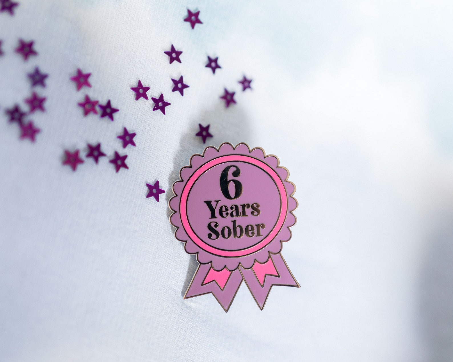 6 Years Sober by Sober Girl Society Pin - Etsy