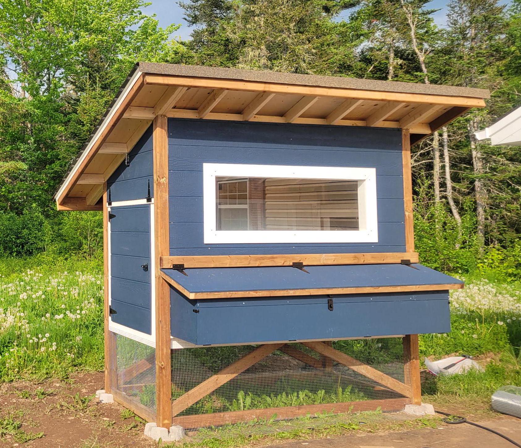 4x8 Single Pitch Chicken Coop Instruction - Etsy