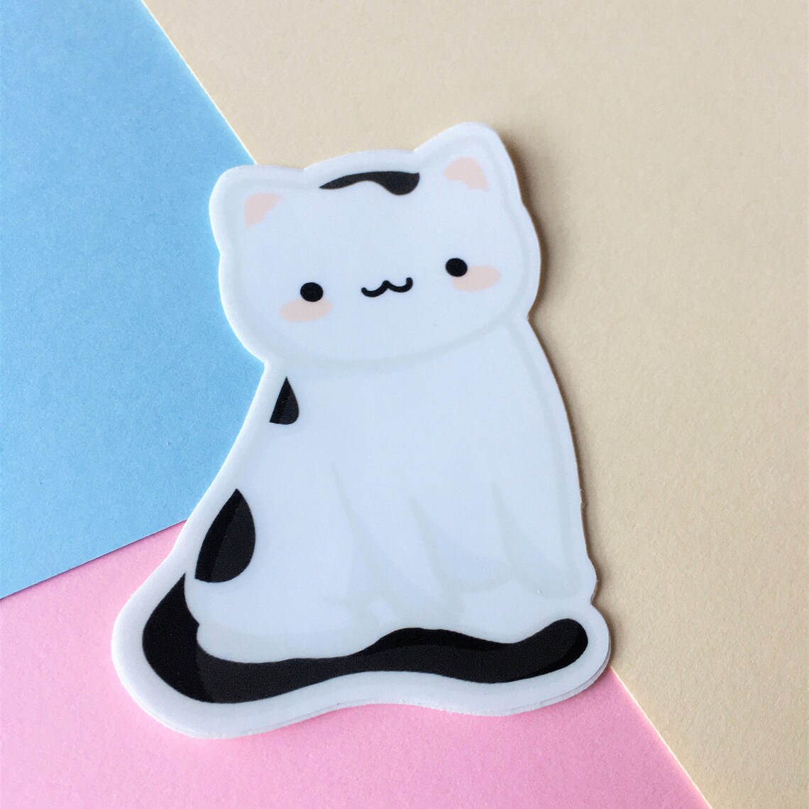 Ava the Cat Die Cut Vinyl Sticker Kawaii Cat Sticker Cute - Etsy
