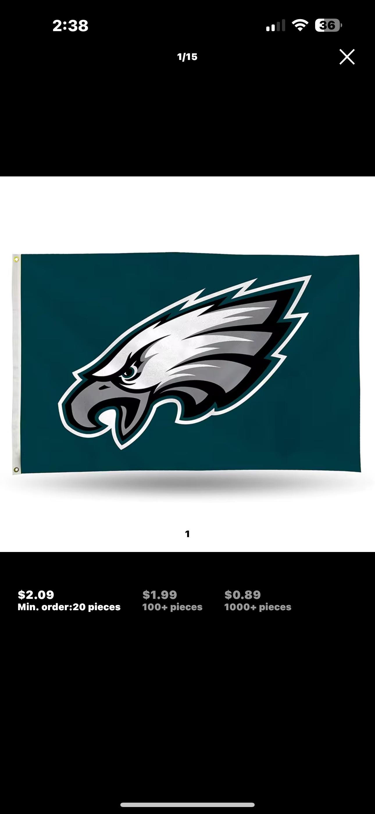 Philadelphia Eagles Fly Philly 3x5 Banner Flag Man Cave Flags Banners ...