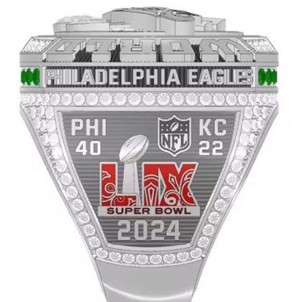 Philadelphia Eagles Superbowl Ring Replica - Etsy