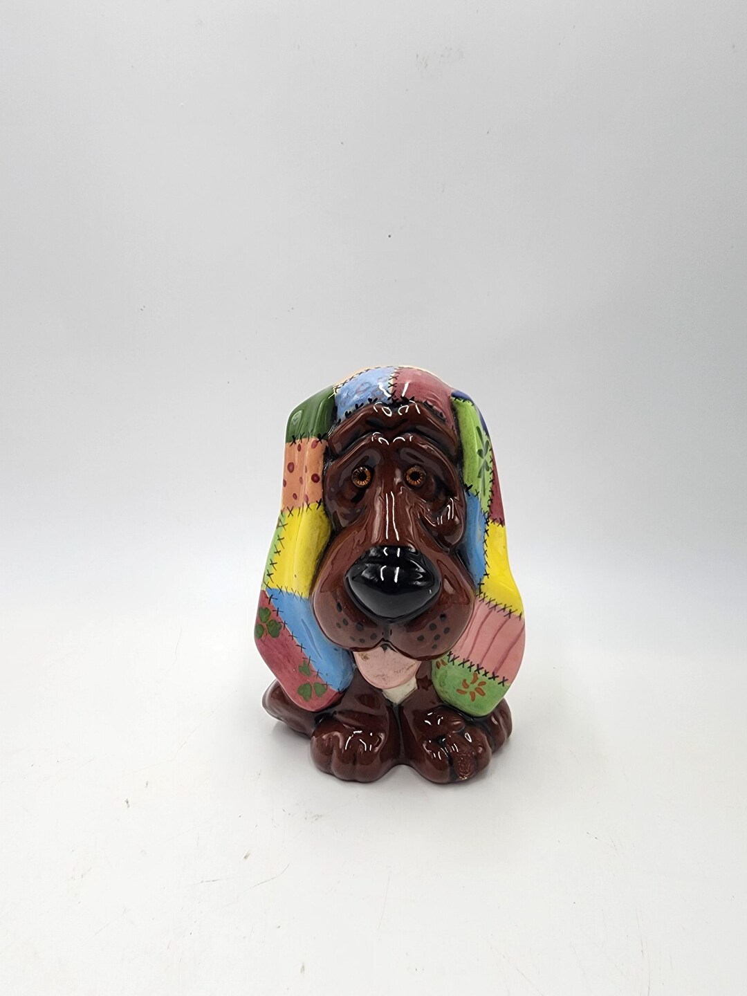 Vintage Pottery Quilt Patches Work Bassett Hound Dog Pet 5in 4in 3in - Etsy