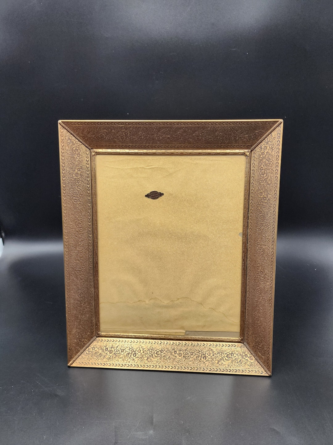 Vintage Table Top/hanging Photo Picture Frame 9x10 Gold Metal Ornate ...