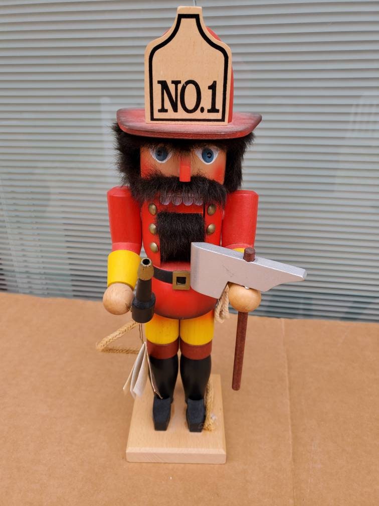 Vintage Nutcracker Firefighter Number One by Hoizkunst Christian ...