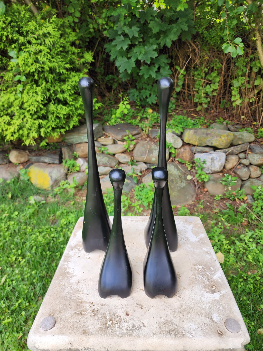 Mid Century Modern Ikea Louise Hederstrom Gerafe Sculpture Solid Wood ...