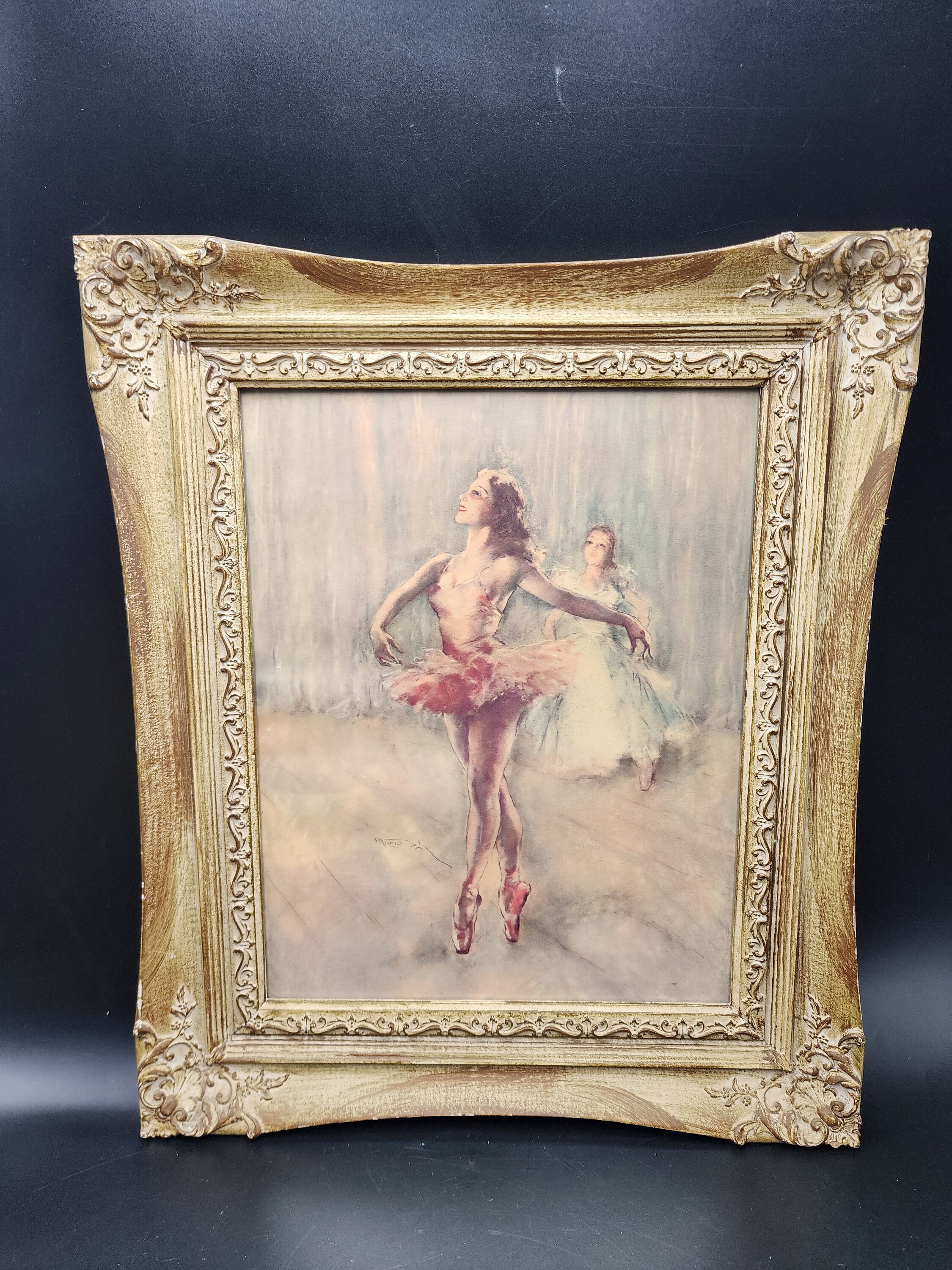 Vintage Pal Fried Ballerina Print 18.75"x 16" Frame Print - Etsy