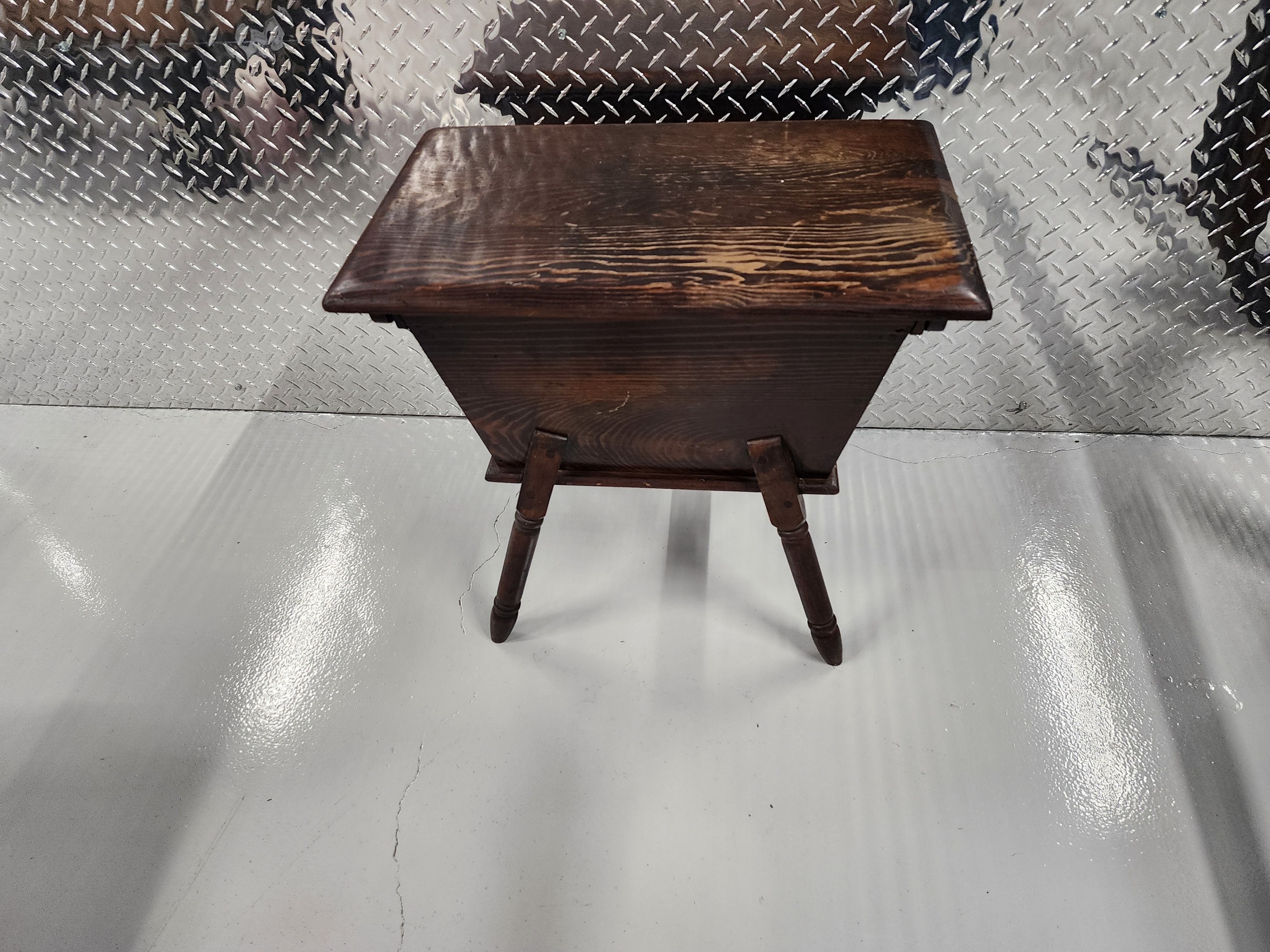 Antique American Colonial Sewing Box Bread Box Style Top 22"x14" 19 ...