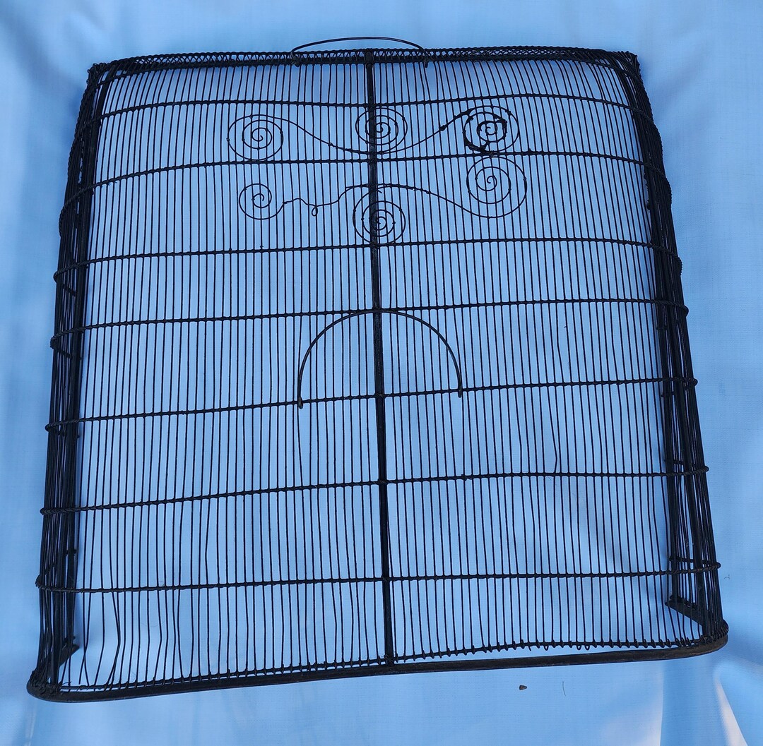 Antique Fireplace Screen | Victorian Wood Stove Brass Wire Screen Old ...