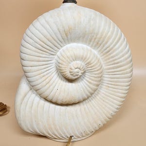 Art Deco Ceramic Table CERAMIC NAUTILUS SEASHELL Lamp by Mar-kel ...