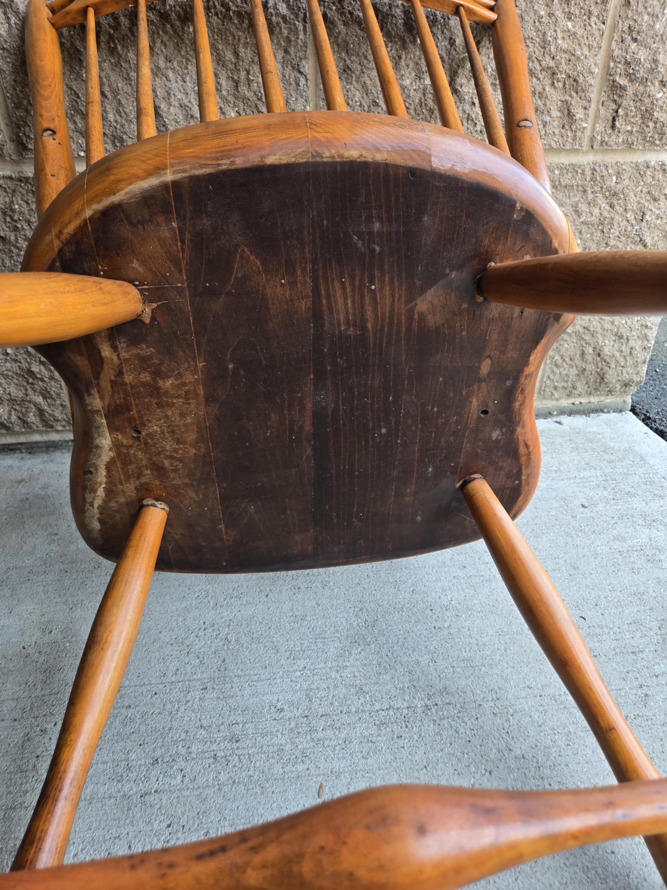 Vintage Cushman Colonial Antique Style Arm Chair Solid Maple 1950s - Etsy