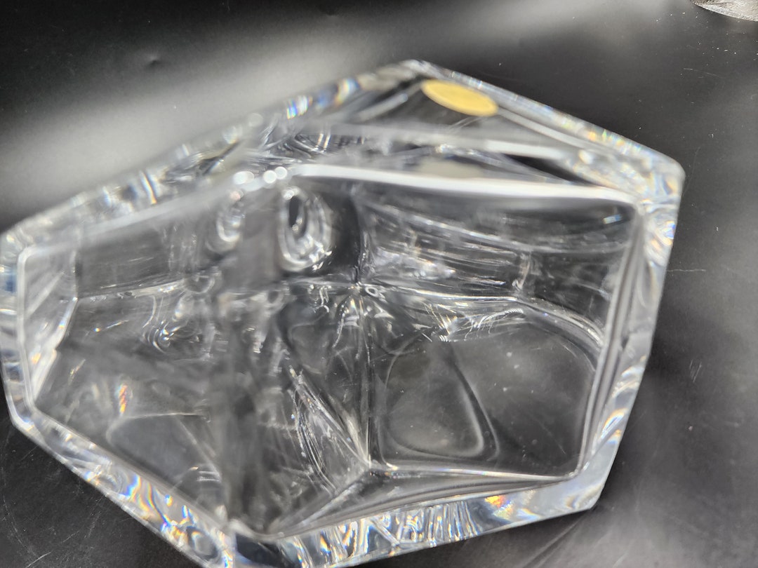 Atlantis Crystal Portugal Decanter Contemporary 9" Tall 6"x4.5" - Etsy