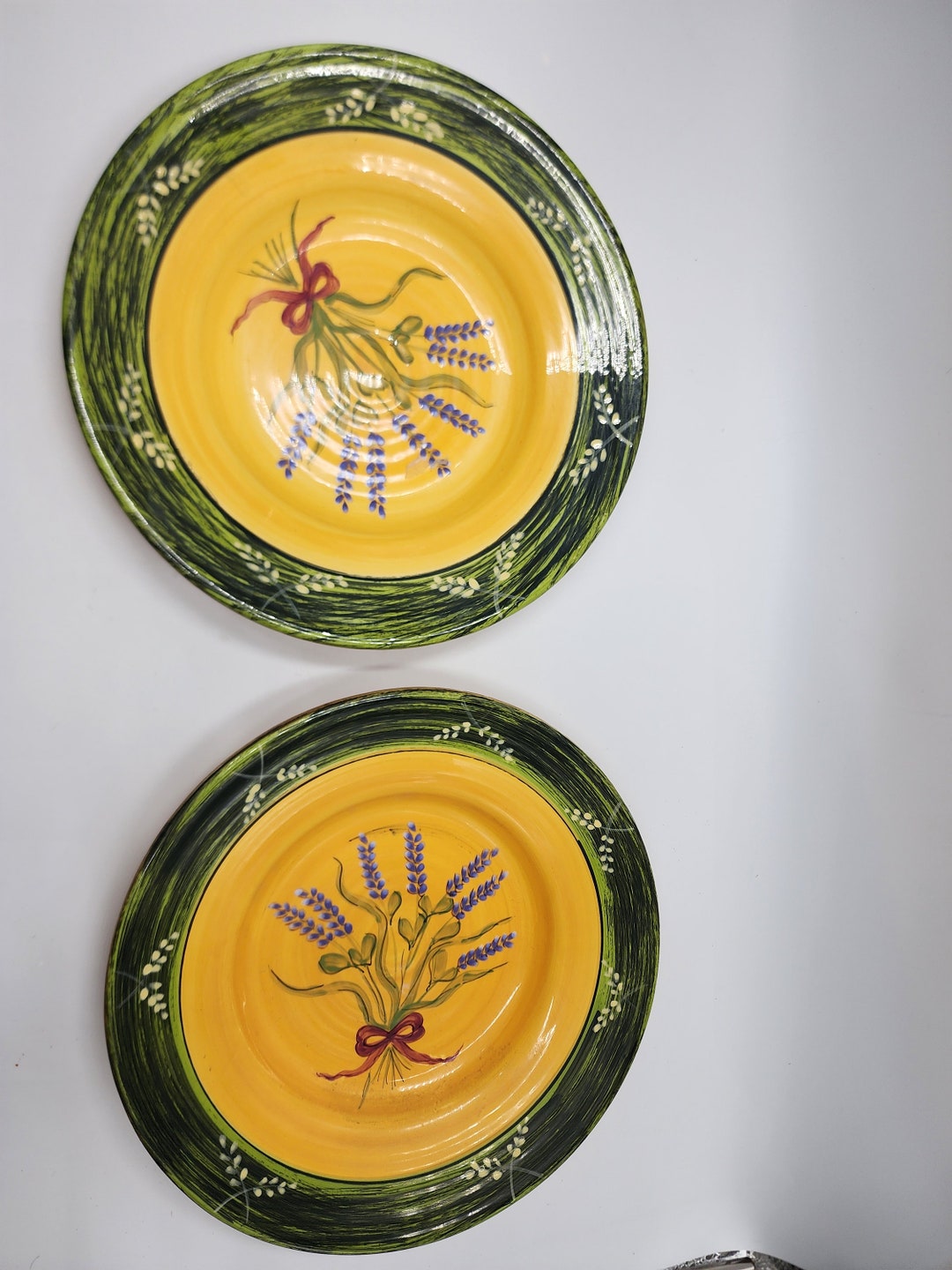 Hausenware Mary Jane Mitchell Soup Bowl 10" Yellow Green Lavender ...