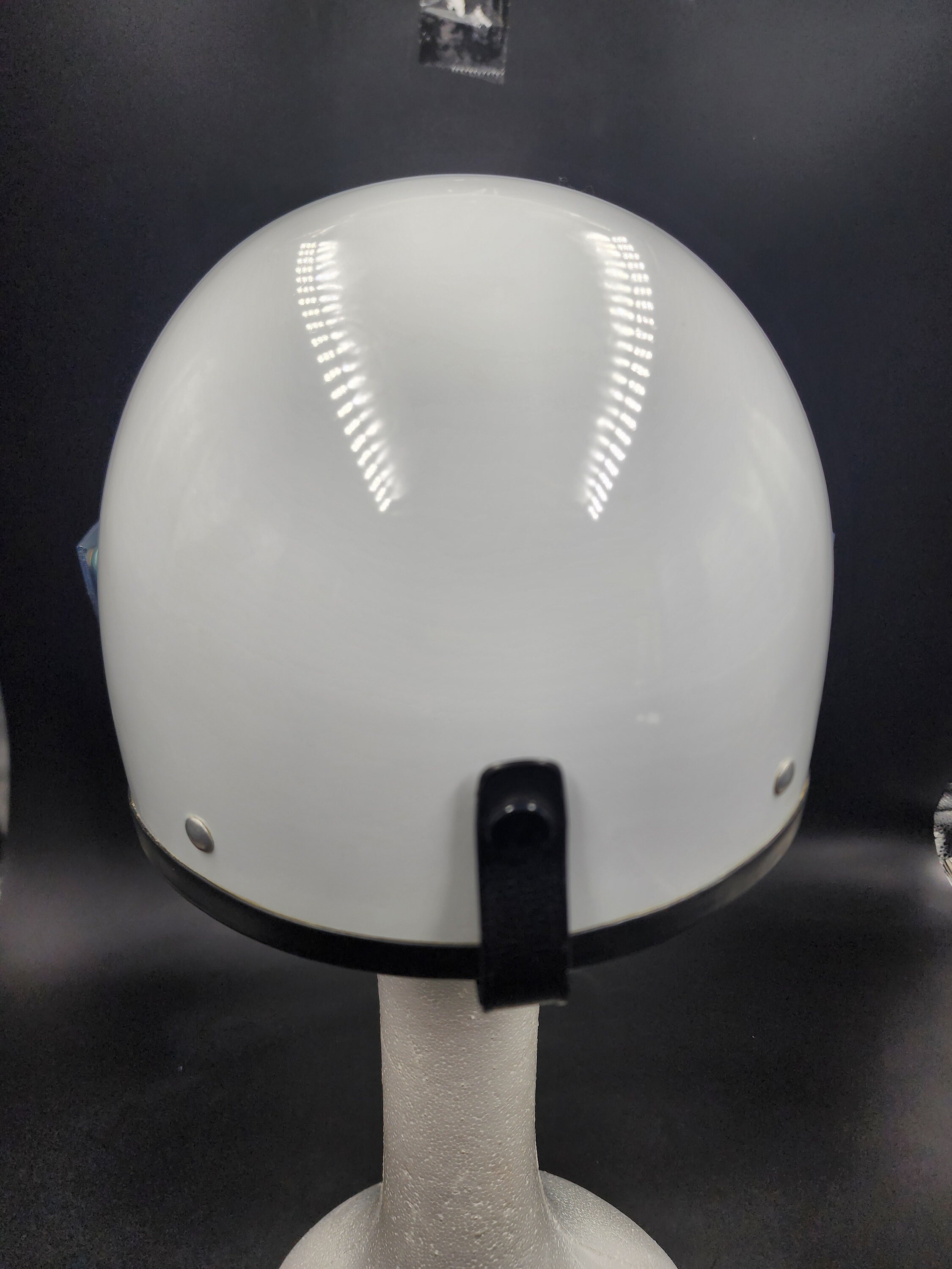 Vintage Nesco Comet Deluxe Half Helmet Motorcycle Helmet Visor White ...