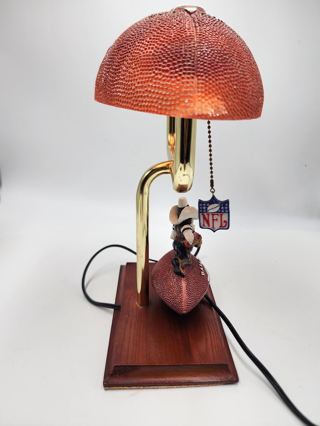 NFL Football Dallas Cowboys Desk Lamps 14 Tall Base 8.5 SQ Shade 12x2x4 ...