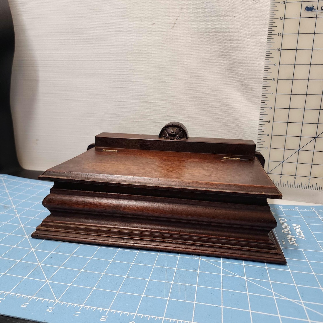 Antique 1880's Handmade Wood Bible Case Wooden Jewelry/storage ...