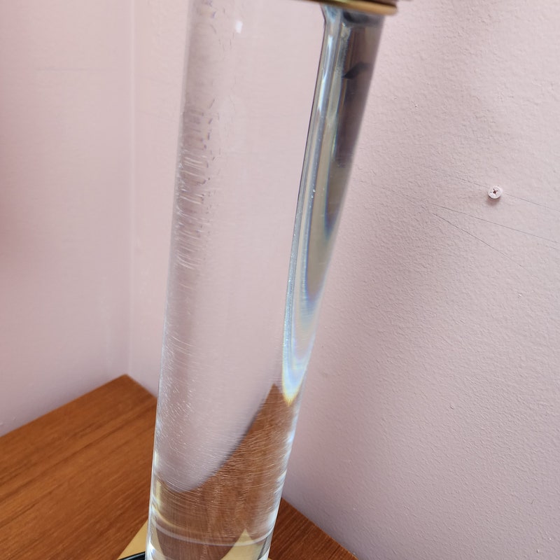 Glass Column Lamp - Etsy