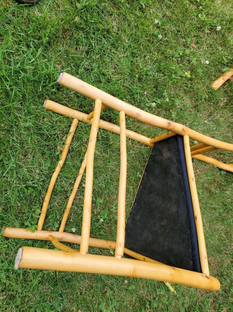 2 Daniel Mack Dining Chairs Stick Twig Rustic Adirondack English Styles ...