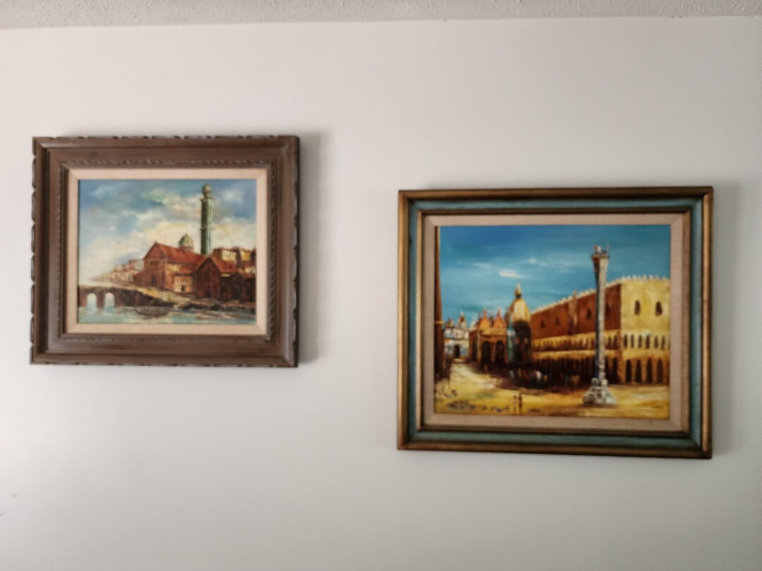 Vintage Mexican Signed Framed Painting by Montez and X.lulfey Canvas ...