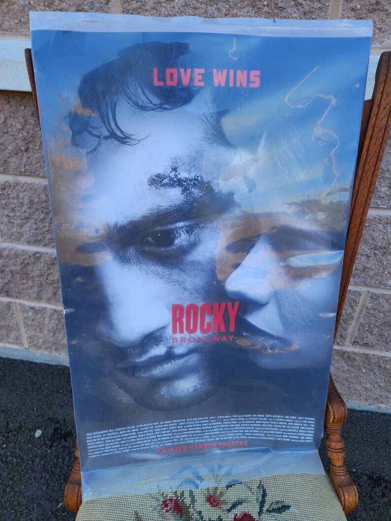 Rare Collectable Broadway Poster Window Cards Rocky Winter Garden ...