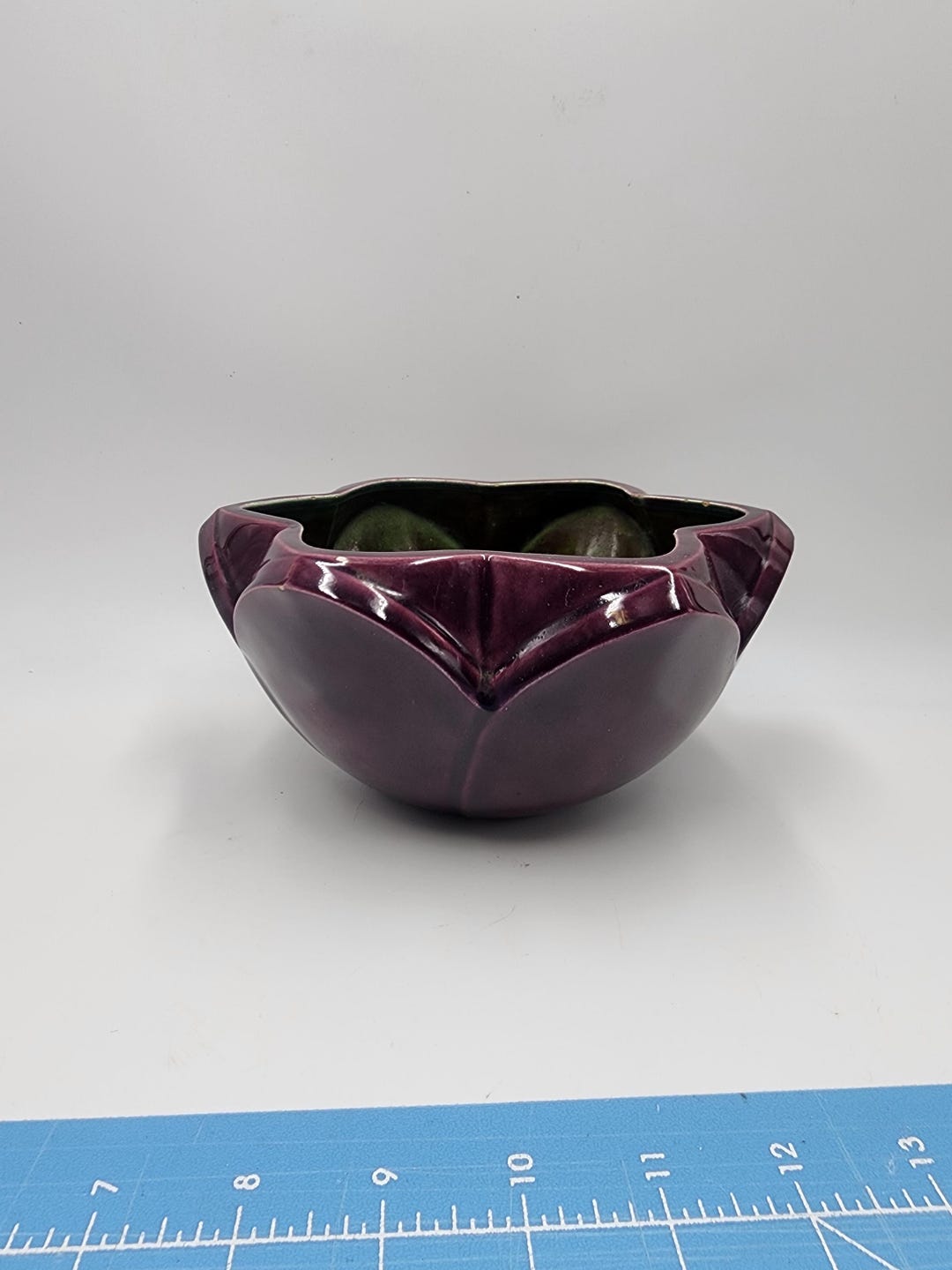 Mid Century Modern Small California Pottery Style Planter Lotus Star ...