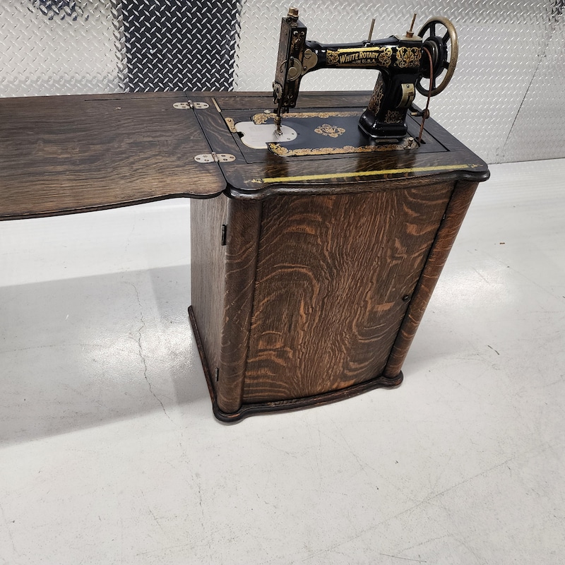 White Rotary Sewing Machine - Etsy