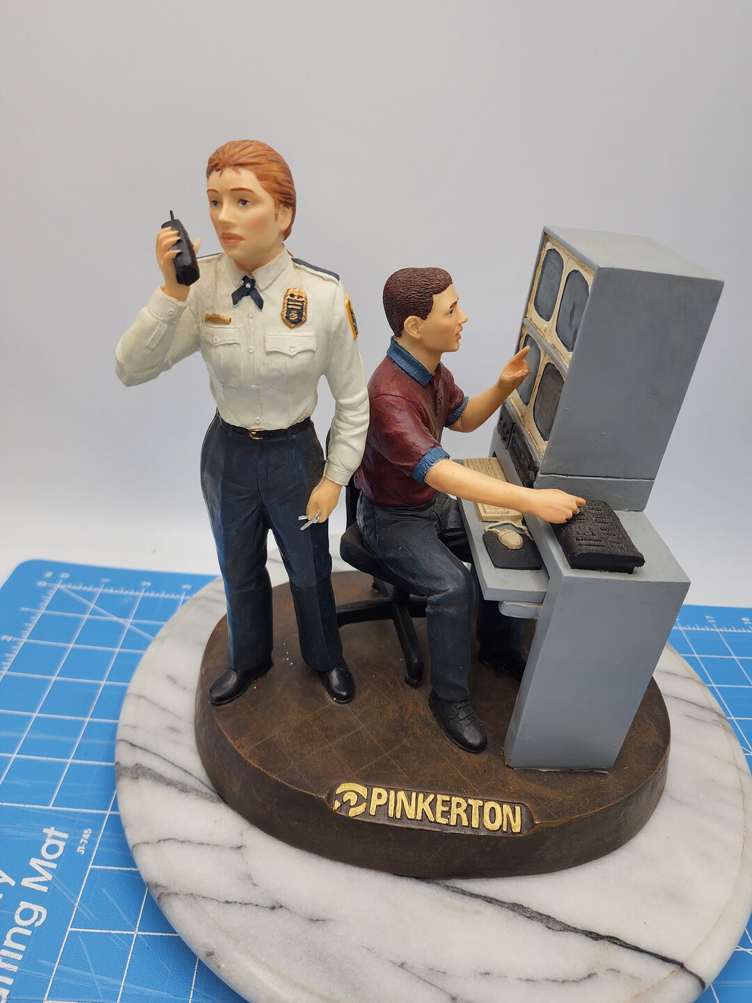 Pinkerton Security Team Sculpture Figures Resin 9"x9"x6" - Etsy