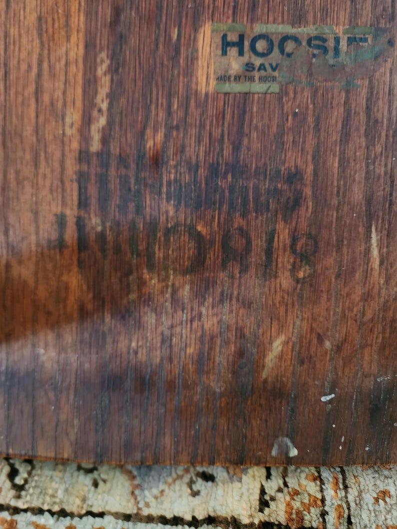 Rare Vintage Hoosier Cabinet Mfg Co Kitchen Antique Chair Colonial ...