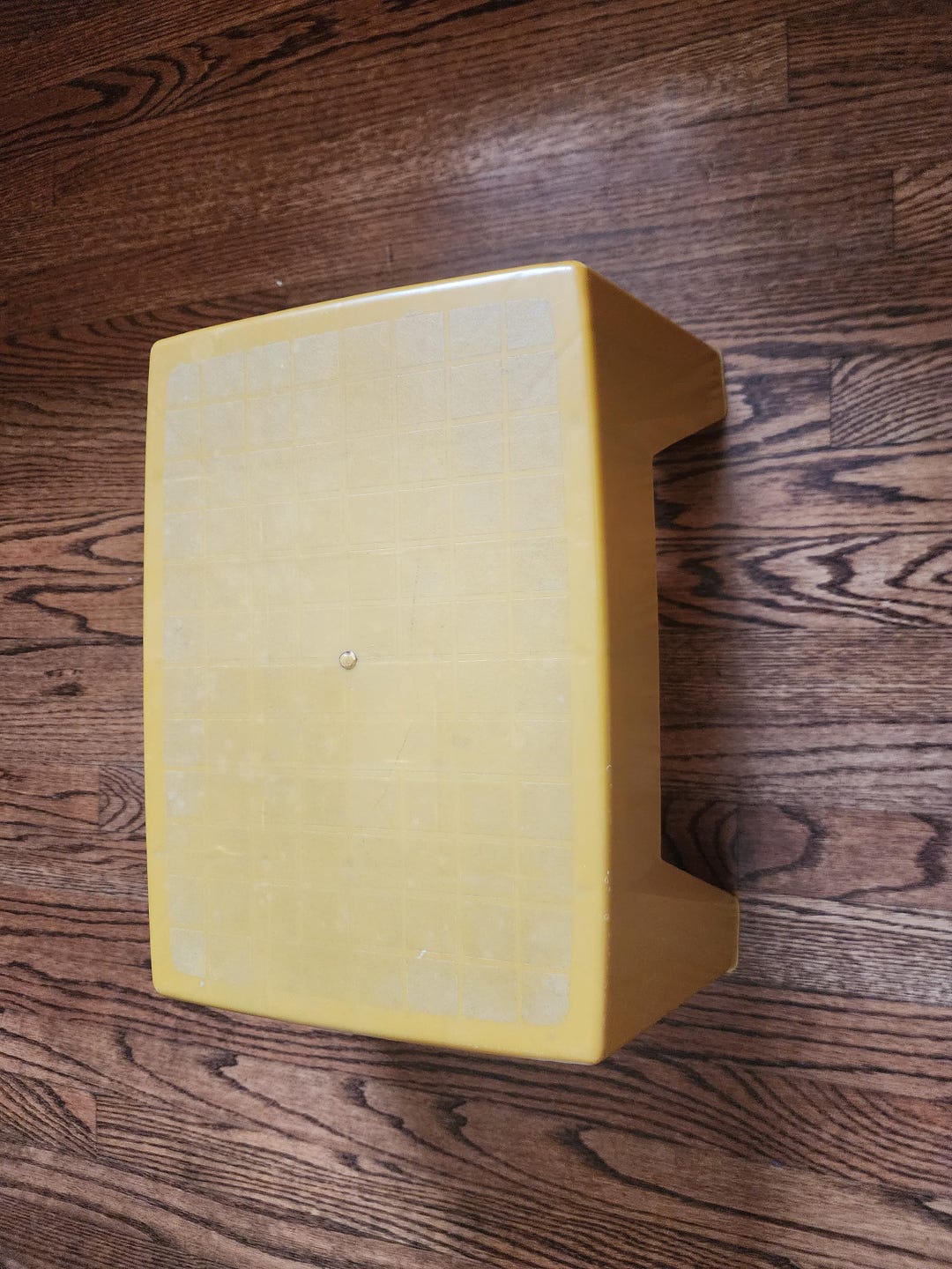 Vintage 70 Retro Single Step Stool Plastic Mustard Yellow Top 14x9.5in ...