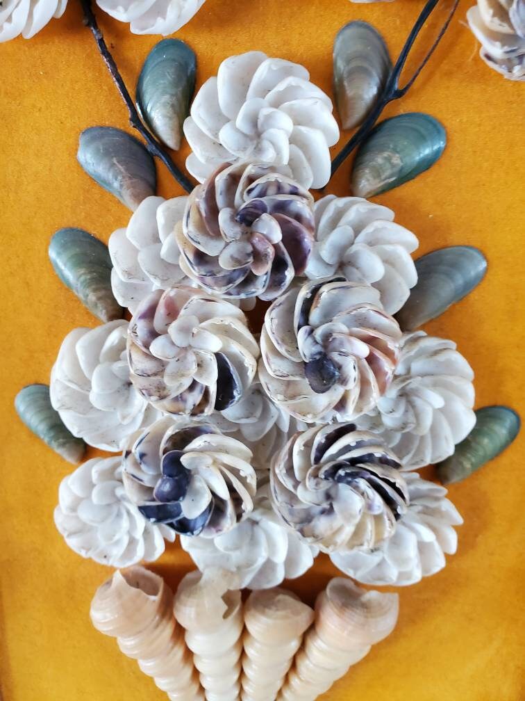 Mid-century Modern Shell Art Wall Decor - Etsy