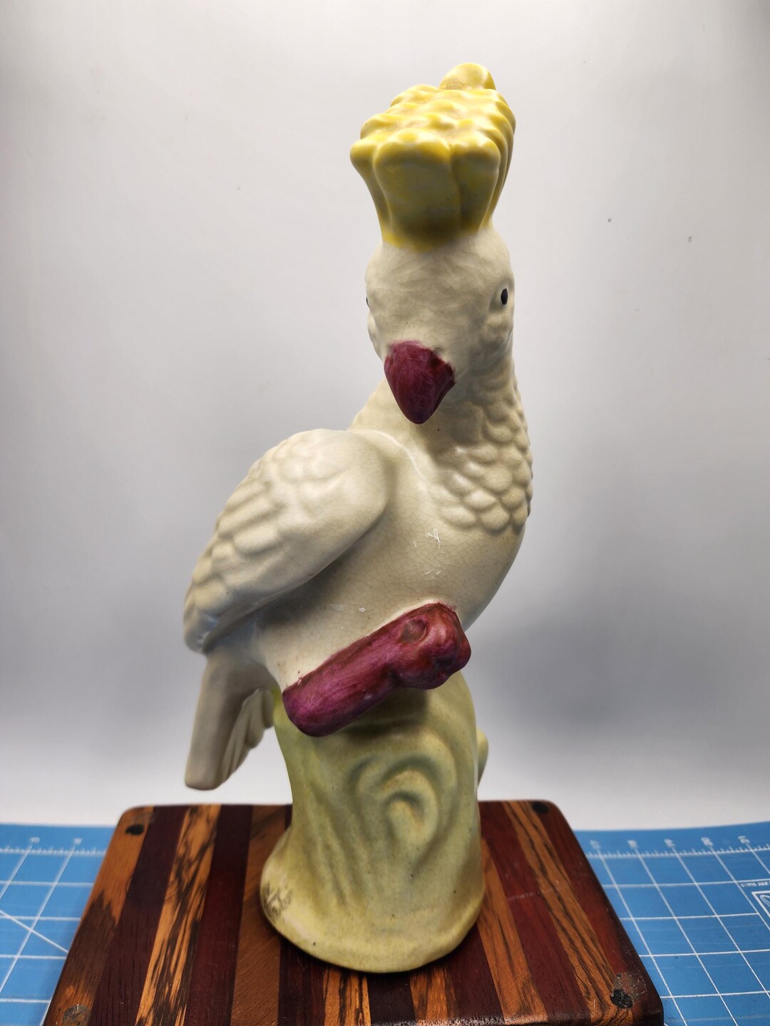 Vintage Chinese Porcelain Parrot Figurines Birds Cockatoo Art Deco ...