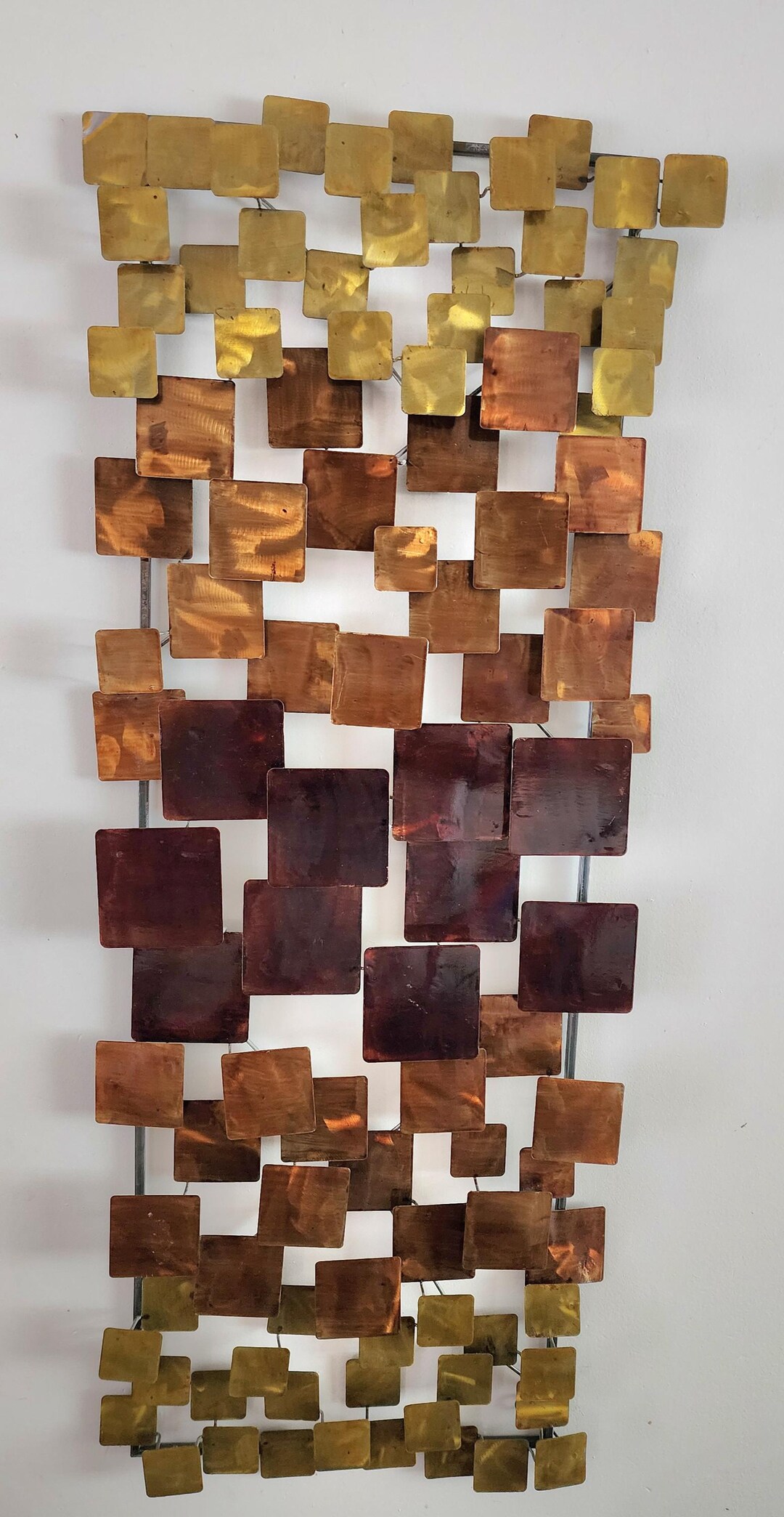 Vintage Transition Curtis Jere Style Wall Metal Sculpture Wall Plaque ...