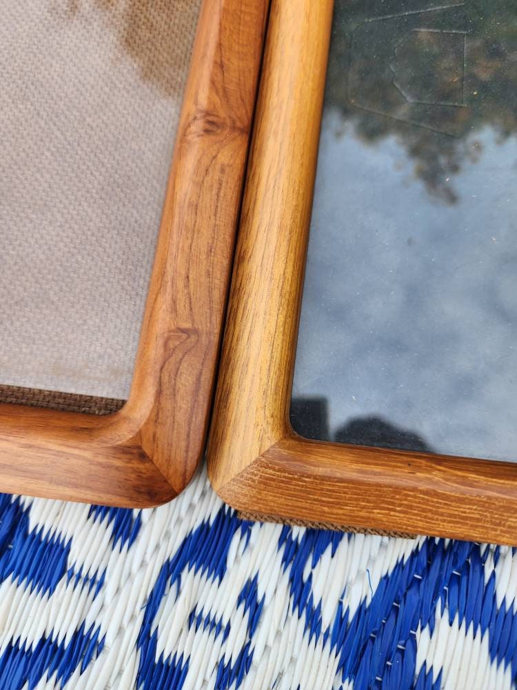 Teak Wood Piture Frame Easel Wall Hang Desktop 1 per Order - Etsy