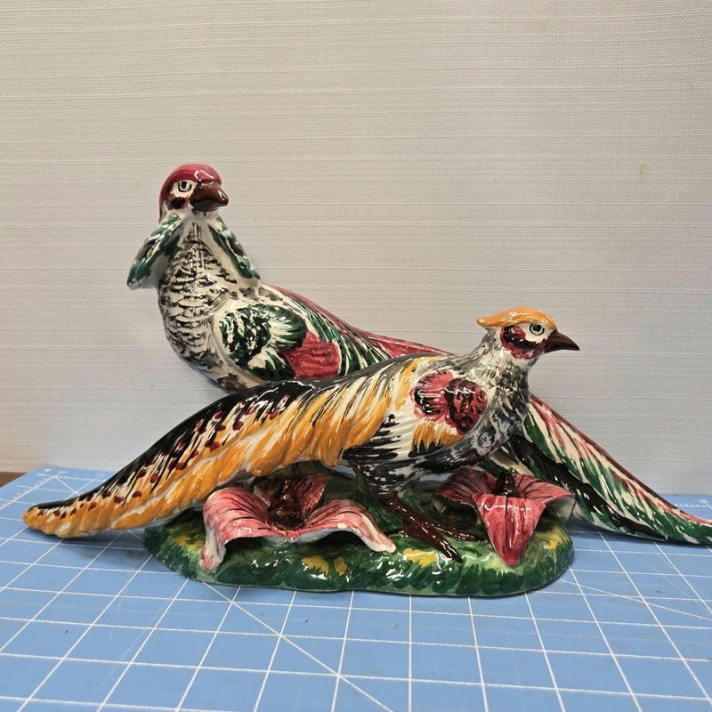 Ceramic Pheasant Figurine - Etsy