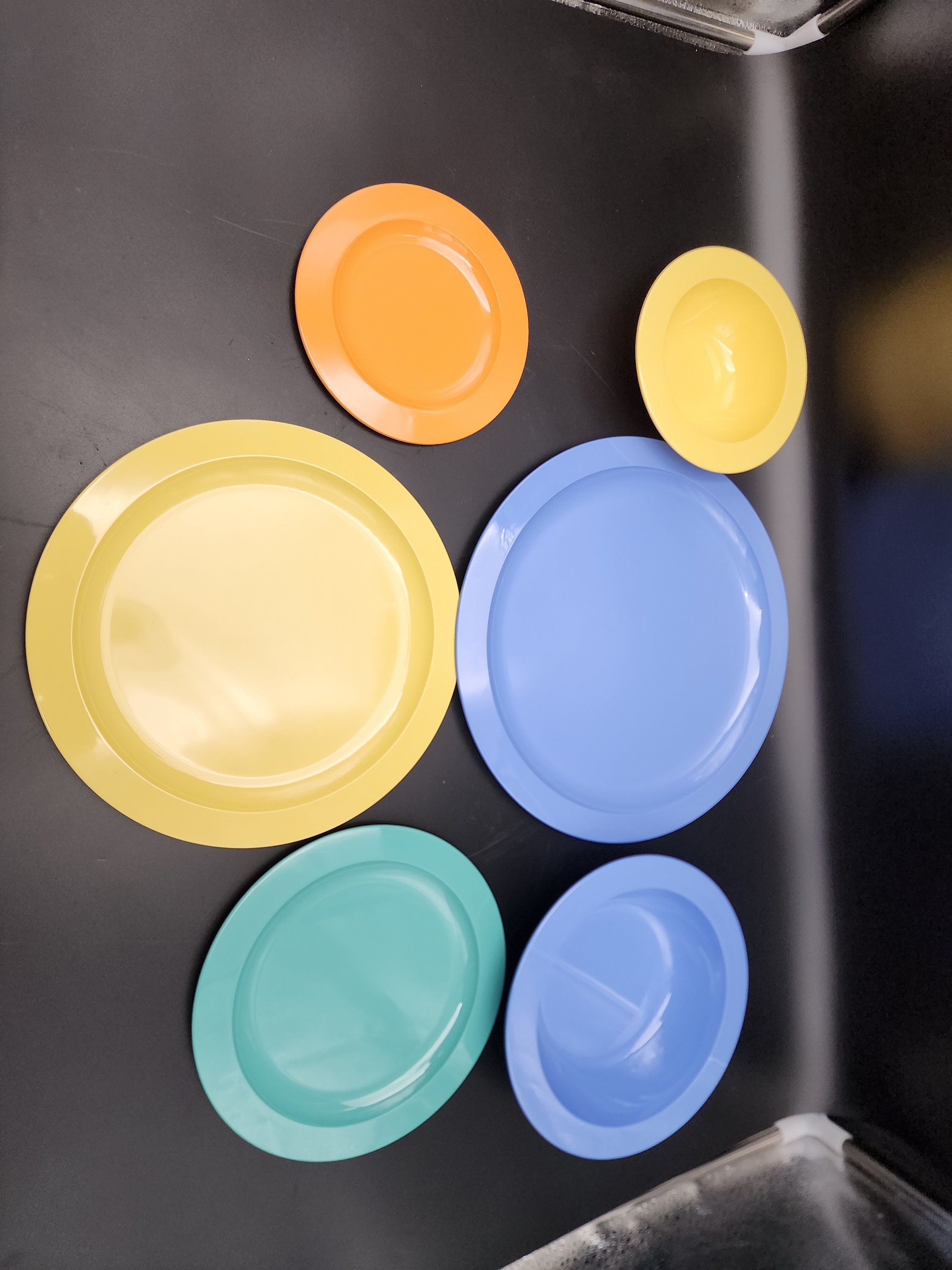 Vintage Stacking Tupperware Multi Color 6 Pieces Dinner Plate - Etsy