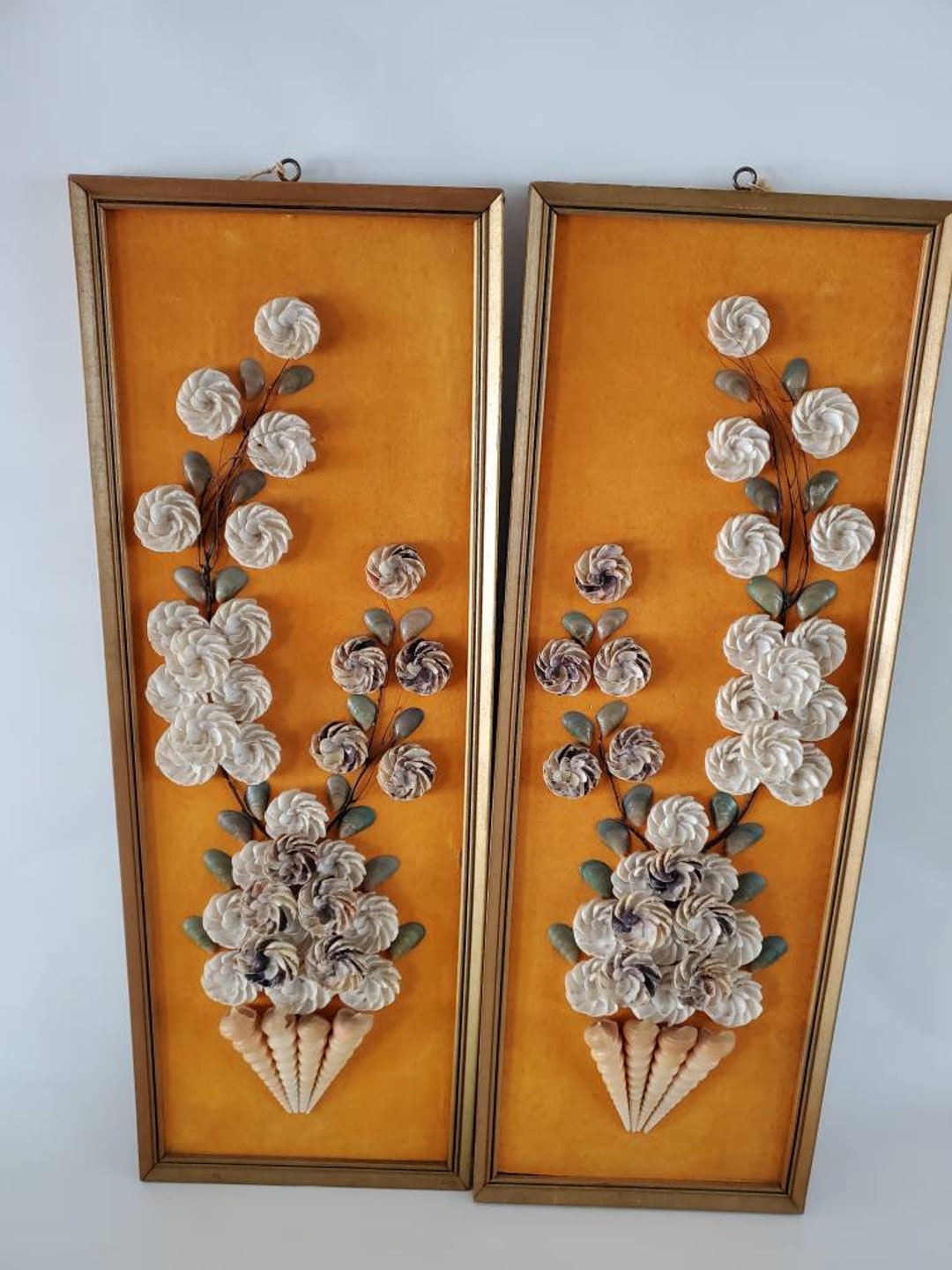 Mid-century Modern Shell Art Wall Decor - Etsy