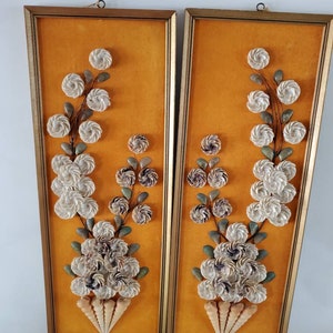 Mid-century Modern Shell Art Wall Decor - Etsy